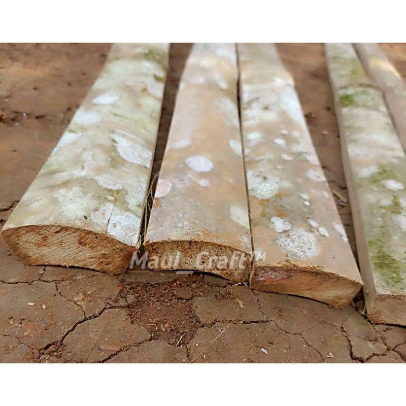 Bambu petung tebal panjang 1 meter lebar 4 cm bahan arku layangan ...