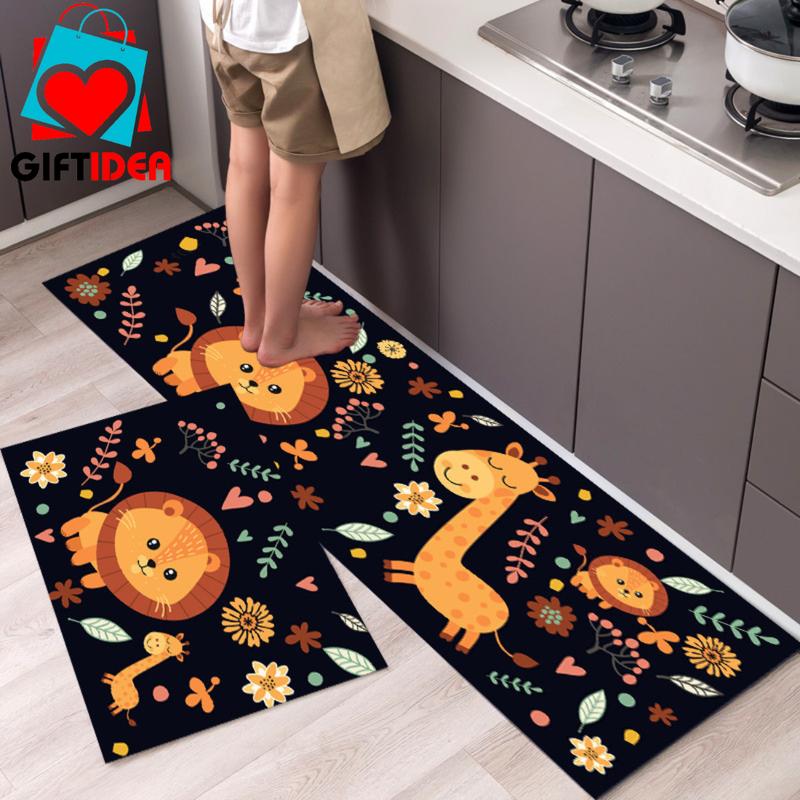 Kitchen Floor Mat Easy Dry Living Room Bedroom Decor Long Ru - TikTok ...