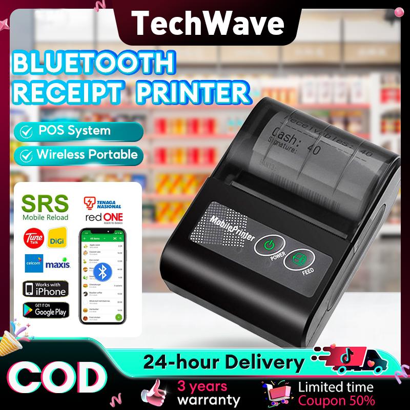Label Printer POS Bluetooth Mobile Printer Thermal Printer USB - TikTok ...