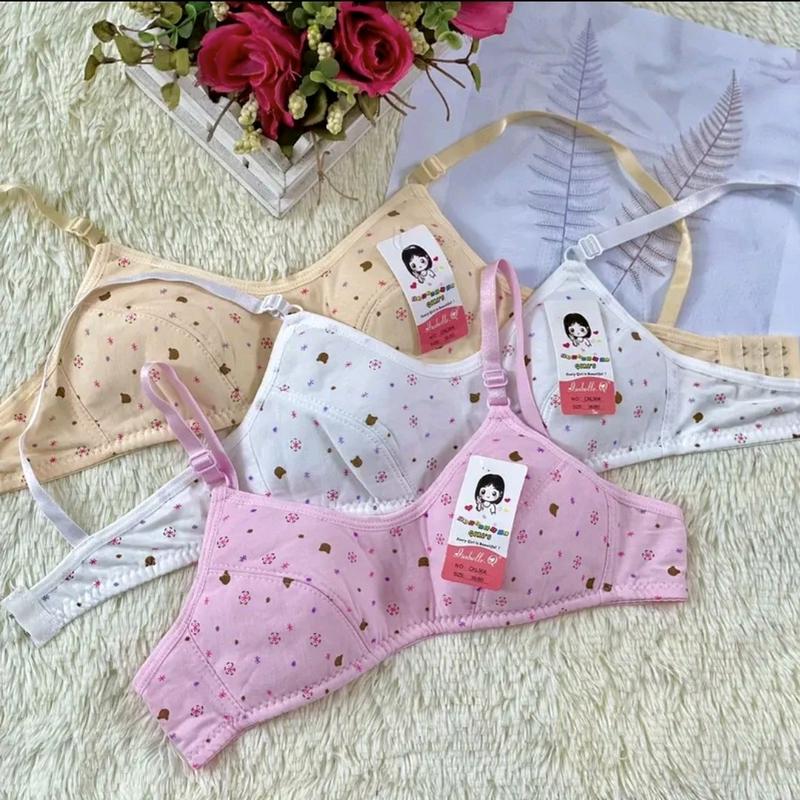 6Pcs - 12Pcs Baby Bra Set Cotton With Adjustable Fashion Stylish ...