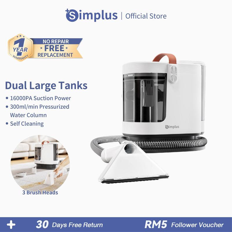 Simplus Spot Vacuum Cleaner 16K PA Strong Suction 300ml/min Water ...
