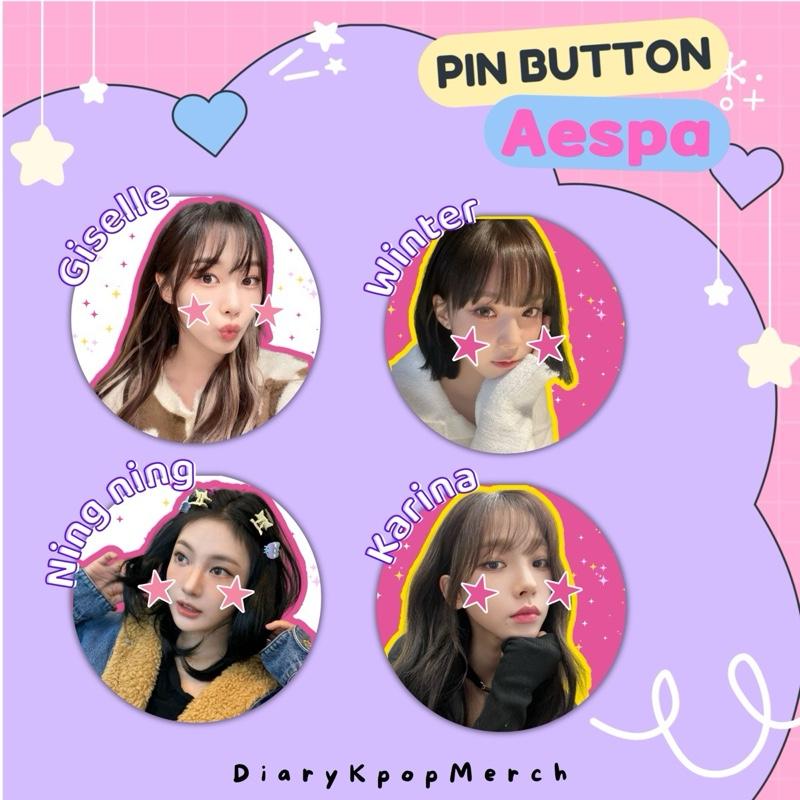 PIN BUTTON AESPA KPOP IDOL PIN UNTUK TAS - Shop | Tokopedia