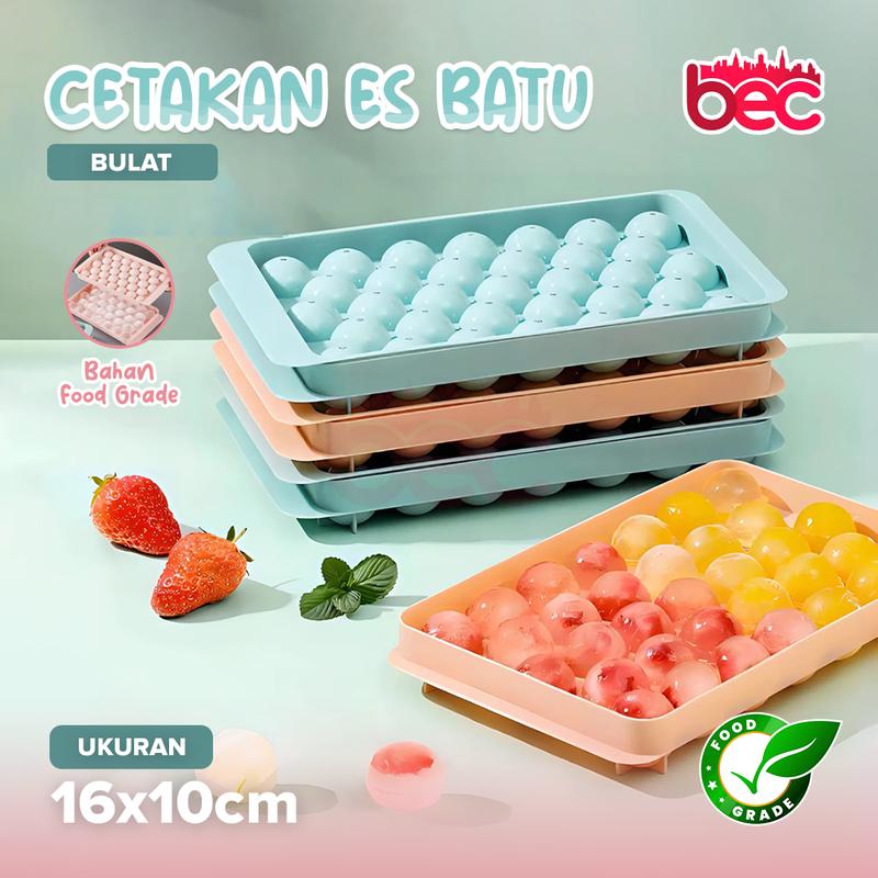 【BEC】Cetakan Es Batu Bulat Cetakan Puding Jelly Bulat Sekat Cetak ...