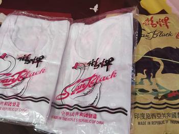 Kaos dalam pria singlet swan putih size S M L XL XXL Dewasa Katun ...