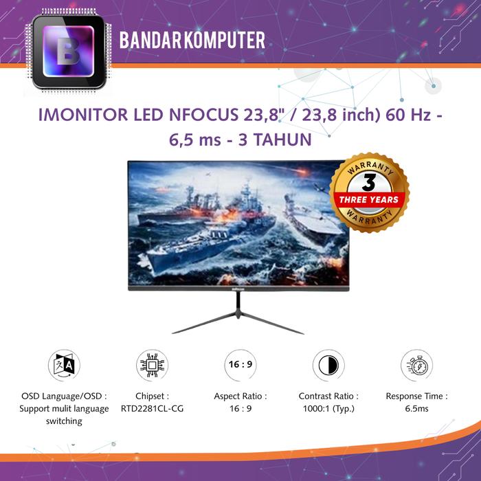Jual IMONITOR LED NFOCUS 23,8