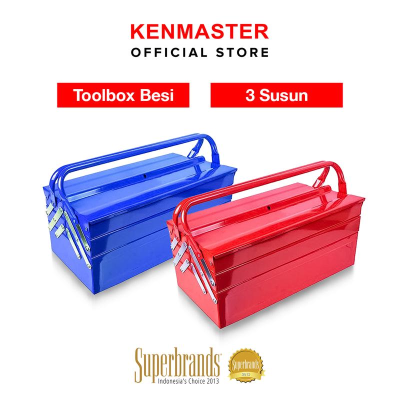 Kenmaster Tool Box Besi 3 Susun Merah / Biru / Toolbox Besi - Shop ...
