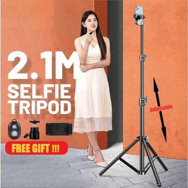 Mobile Phone Live Stand Portable 210cm Tripod Adjustable Stand - TikTok ...