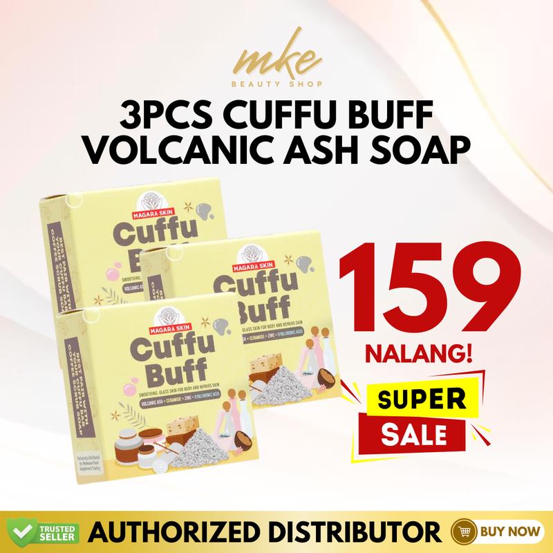3PCS CUFFU BUFF VOLCANIC ASH SOAP BY MAGARA SKIN Body Care Body ...