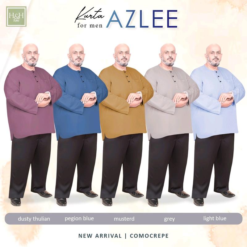 KURTA AZLEE New Arrival For Men Fabric Comocrepe - TikTok Shop Malaysia