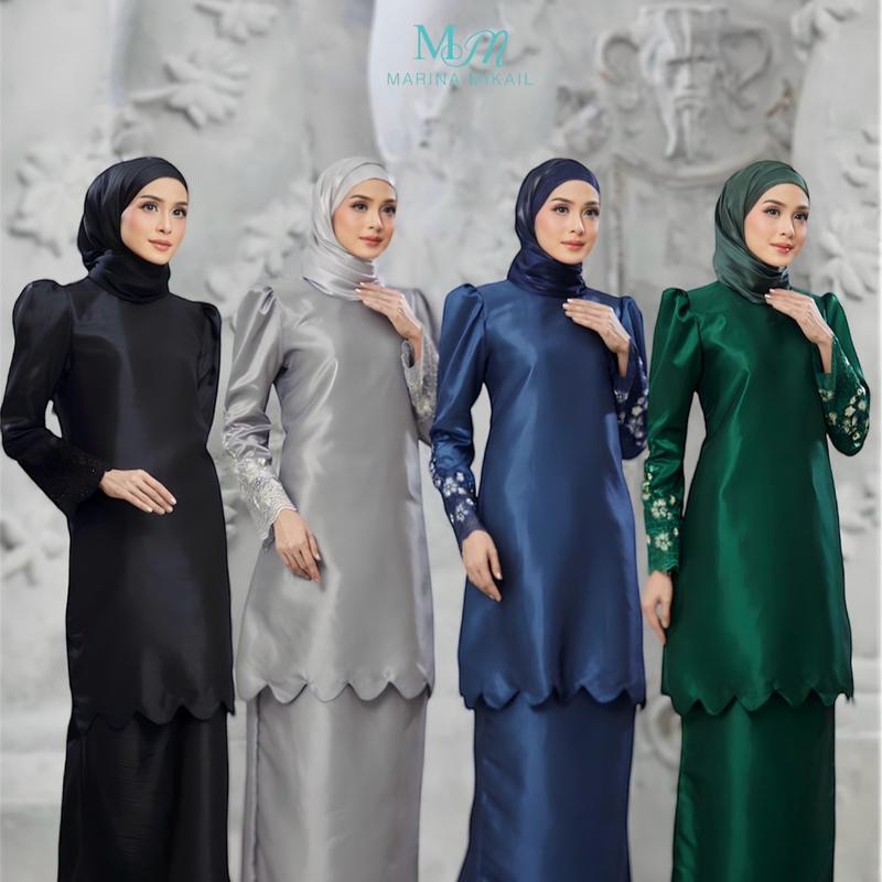 DAHLIA SHANTUNG SILK BY MARINA MIKAIL - TikTok Shop Malaysia