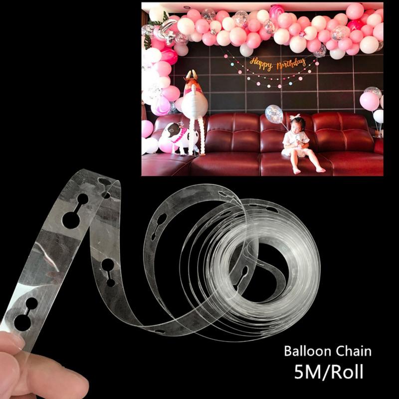 5M Balloon Chain Garland With Double Hole Balloons Tie Happy - TikTok ...