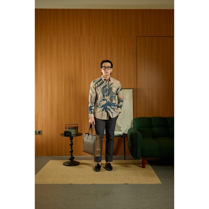 Jual Barilie - RAVENDRA Long Sleeve Kemeja Batik Pria Slimfit - L - Kab ...