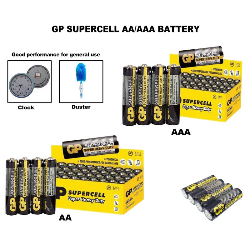 AA & AAA GP Supercell Heavy Duty Battery / Bateri AA & AAA G - TikTok ...
