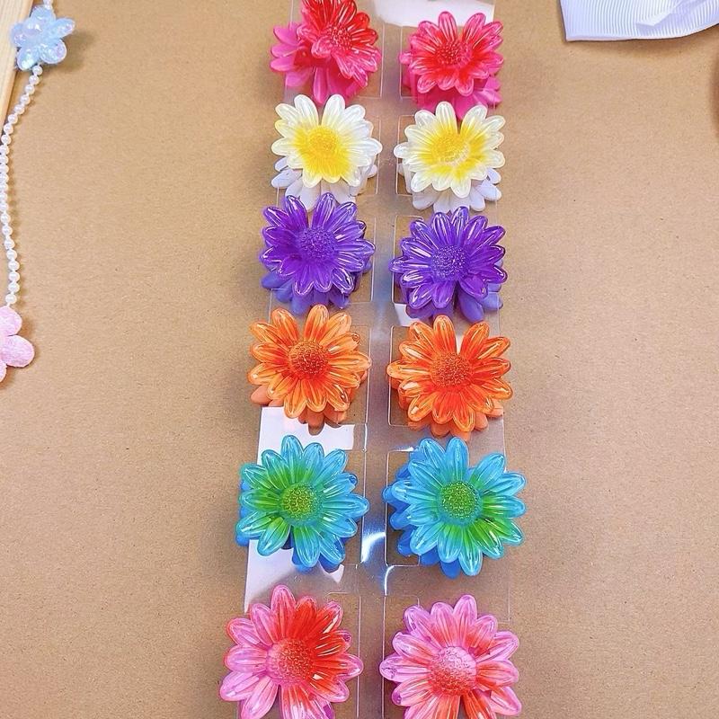 Wholesale 12pcs 3.5 Flower Mini Claw Clamps Hawaiian hawaiia - TikTok ...