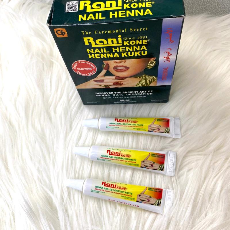 HENNA RANI PASTA KUTEK KUKU HALAL MUSLIMAH NAIL Polish Hena Inai - Shop ...