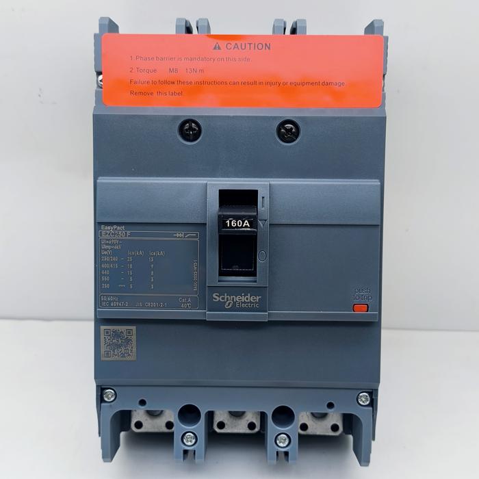 Jual MCCB EZC250F 3p 160A 18kA EZC250F 3Pole 160A 415VAC. 160A 3phase ...