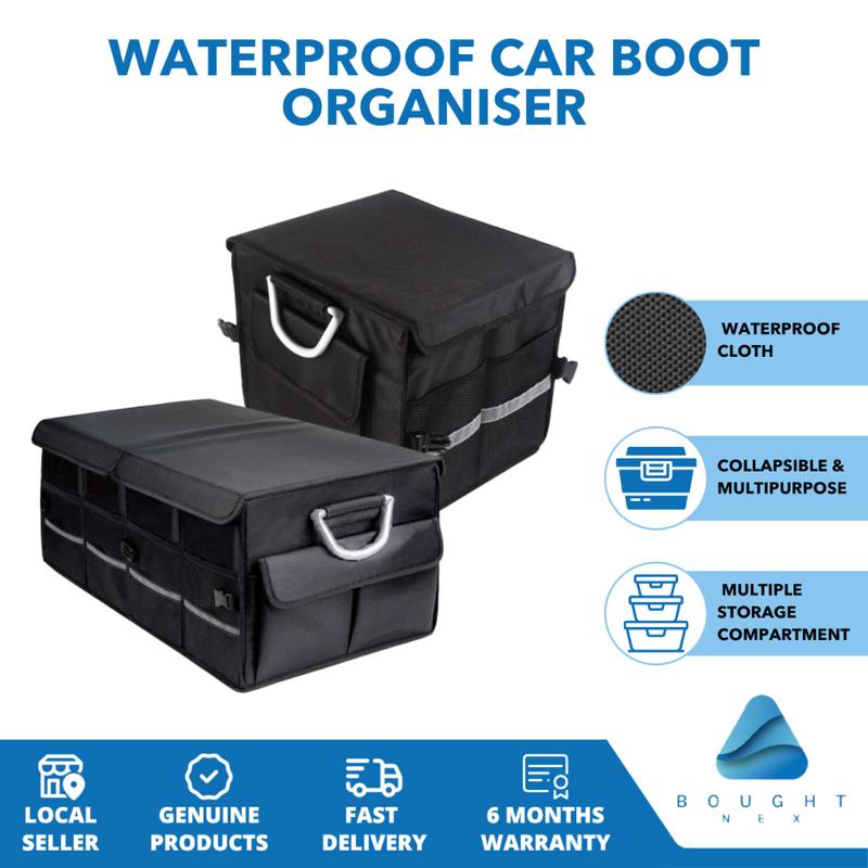 Waterproof Foldable Car Boot Organizer Efficient Spacious Storage ...