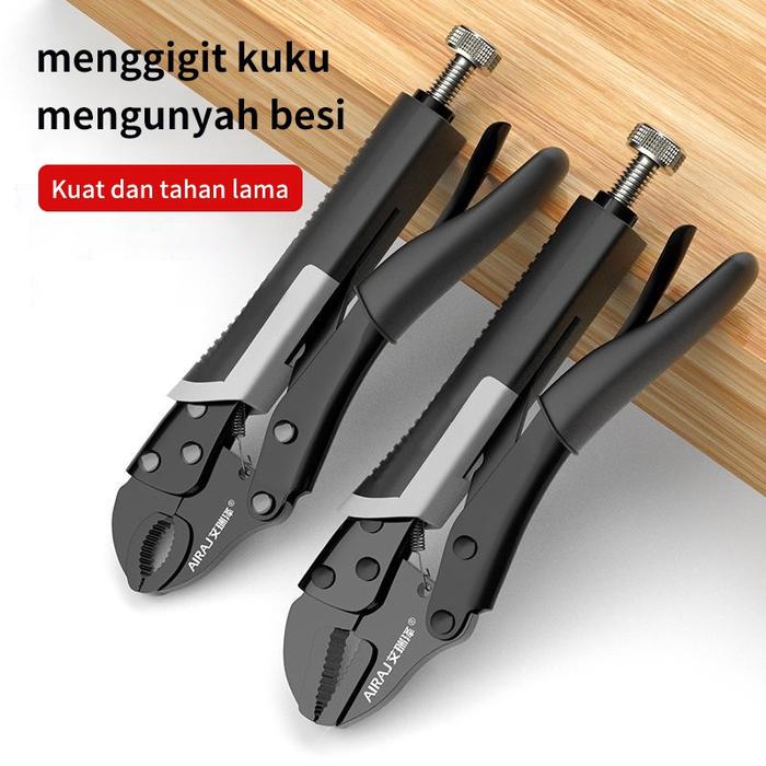Promo OUDISI Tang Jepit Buaya Bengkok 7-9-10'' Locking Plier Curve Vise ...