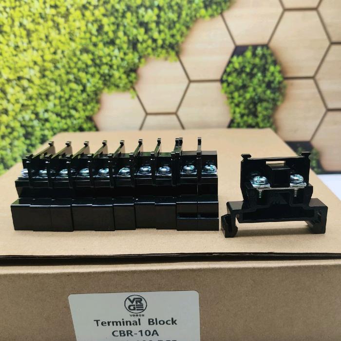 Jual Terminal Block Blok 10A 10 Ampere TBR-10A / CBR-10 TBR10 CBR10 ...
