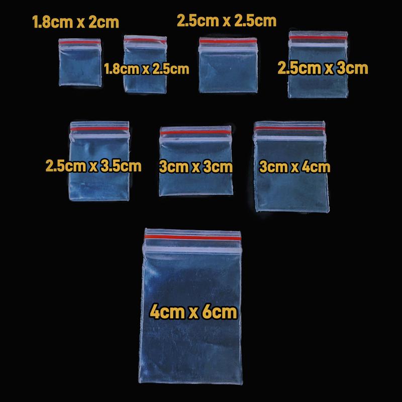 Ziplock Thick Plastic Bag Red Line (1 pack Quantity 100pcs ...