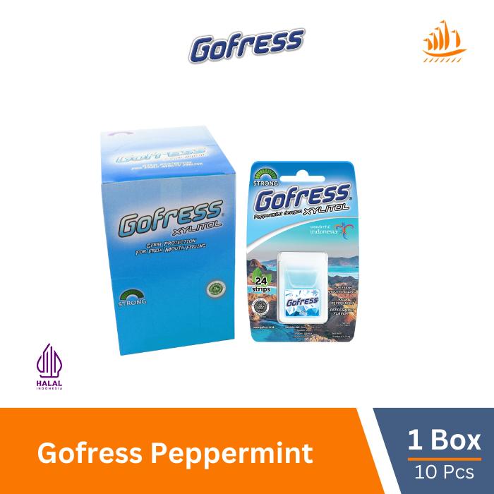 Jual [BOX] Gofress Xylitol Peppermint Permen Mint Penyegar Nafas (10 ...