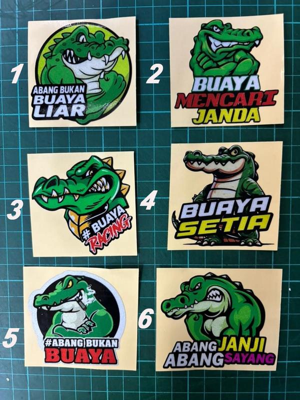 PRINTING STICKER MOTOR BUAYA ABANG JANJI DELETE SAYANG BUAYA - TikTok ...