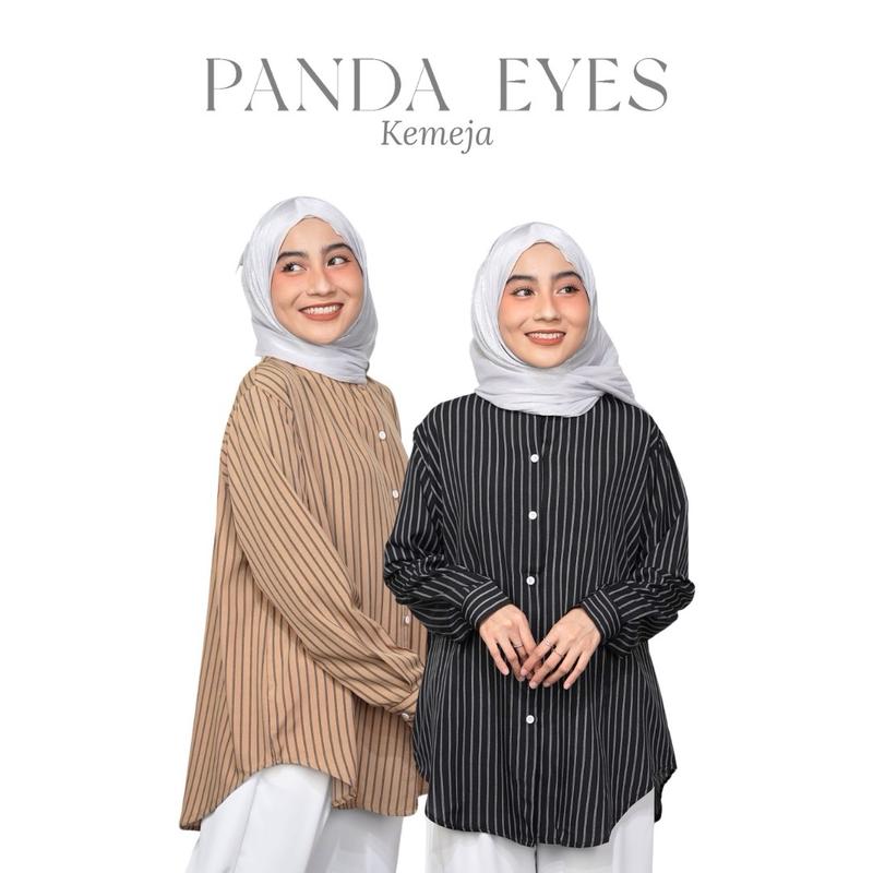 PANDAEYES KEMEJA ROUNDNECK STRIPE (CLO-CNCX7091BL) - TikTok Shop Malaysia