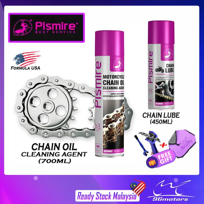 Pismire Motorcycle Chain Oil Cleaning Agent & Chain Lube / Spray ...
