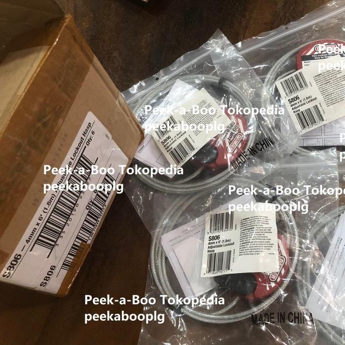 Jual MASTER LOCK MASTERLOCK S806 CABLE LOCKOUT TAGOUT LOTO SLING GEMBOK ...