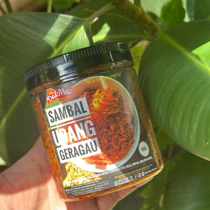 DAK MAZ: botol 150g sambal udang geragau yang rangup, kering - TikTok ...