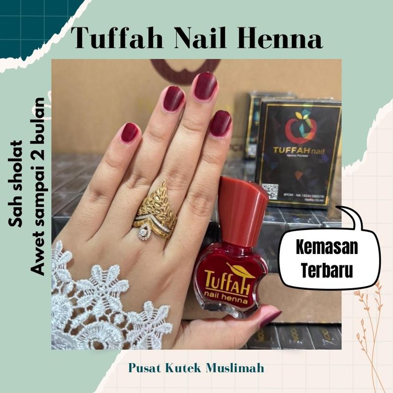 Tuffah Nail Henna 10ml - Kutek Halal Berbahan Alami untuk Kuku Luntur ...
