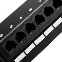 Jual Patch Panel 12 Port Cat6 RJ45 10inch 1U Wall Mount Rack Mount ...