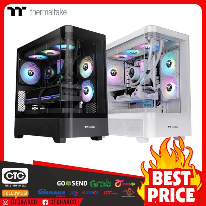 Promo THERMALTAKE VIEW 290 TG ARGB - CASING PC | Mid Tower | ATX ...