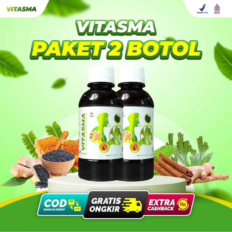 PAKET 2 BOTOL - VITASMA - Madu Herbal - Bantu Masalah Pernapasan - Shop ...