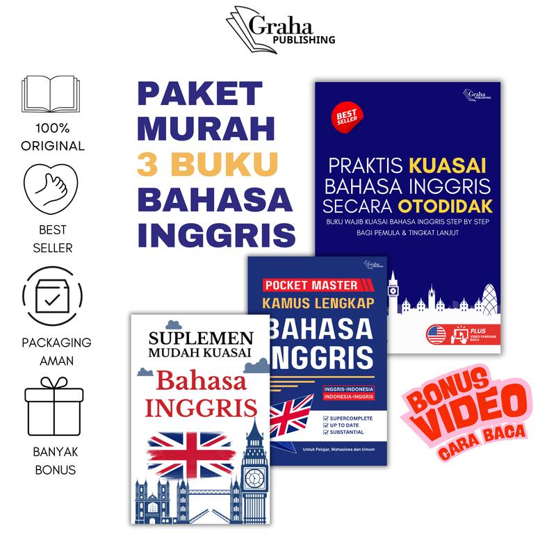 PAKET HEMAT 3 BUKU BELAJAR BAHASA INGGRIS SECARA OTODIDAK | BUKU - Shop ...