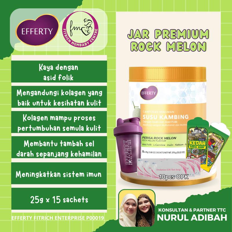 Jar Premium Rock Melon Minuman Campuran Susu Kambing - TikTok Shop Malaysia