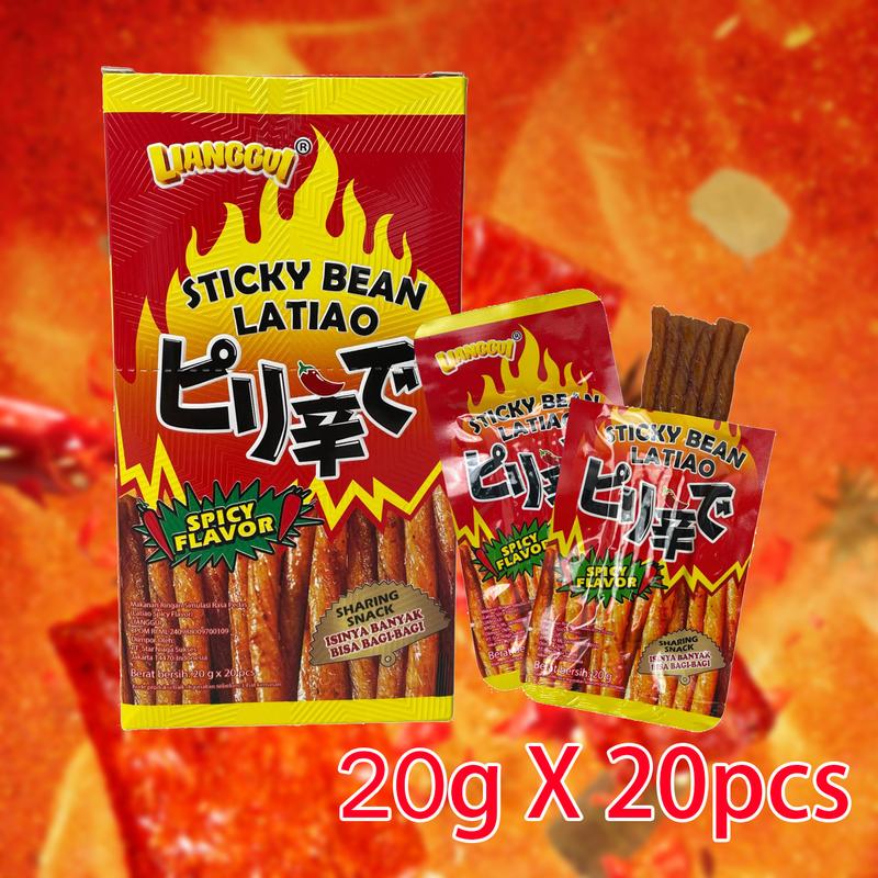 LIANGGUI LATIAO STICKY BEAN LATIAO SPICY Flavor 20G X20PCS per - TikTok ...