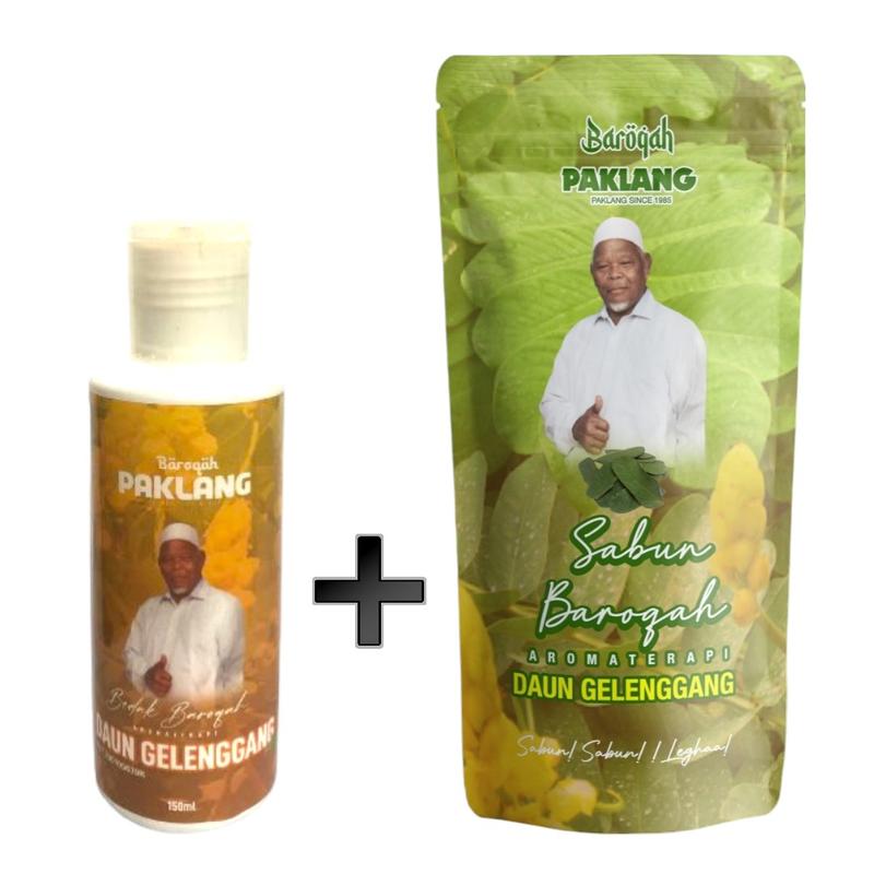 Set Kombo Baroqah Daun Gelenggang Kulit Body Care Sabun dan Bedak ...