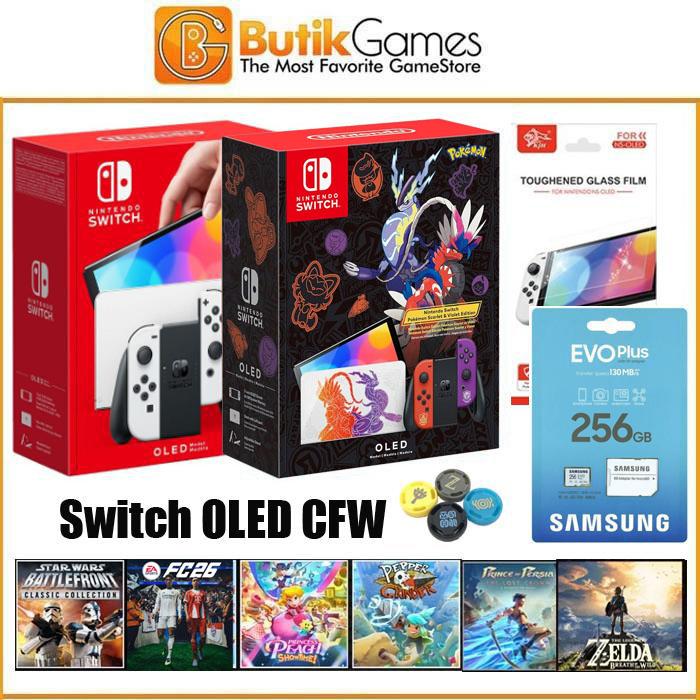 Promo Nintendo Switch OLED CFW 256GB 512GB Full Game Second Bekas - Putih , 256 GB Cicil 0% 3x ...