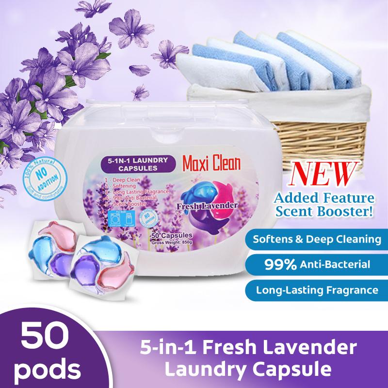 [Maxi Clean] 50 pods - 5in1 Laundry Detergent Capsule With Scent ...