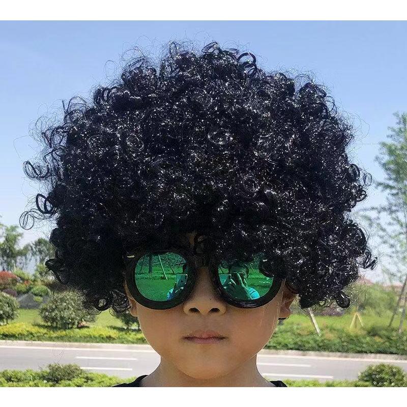 Rambut palsu Afro menyamar berdandan rambut kipas rambut palsu - TikTok ...