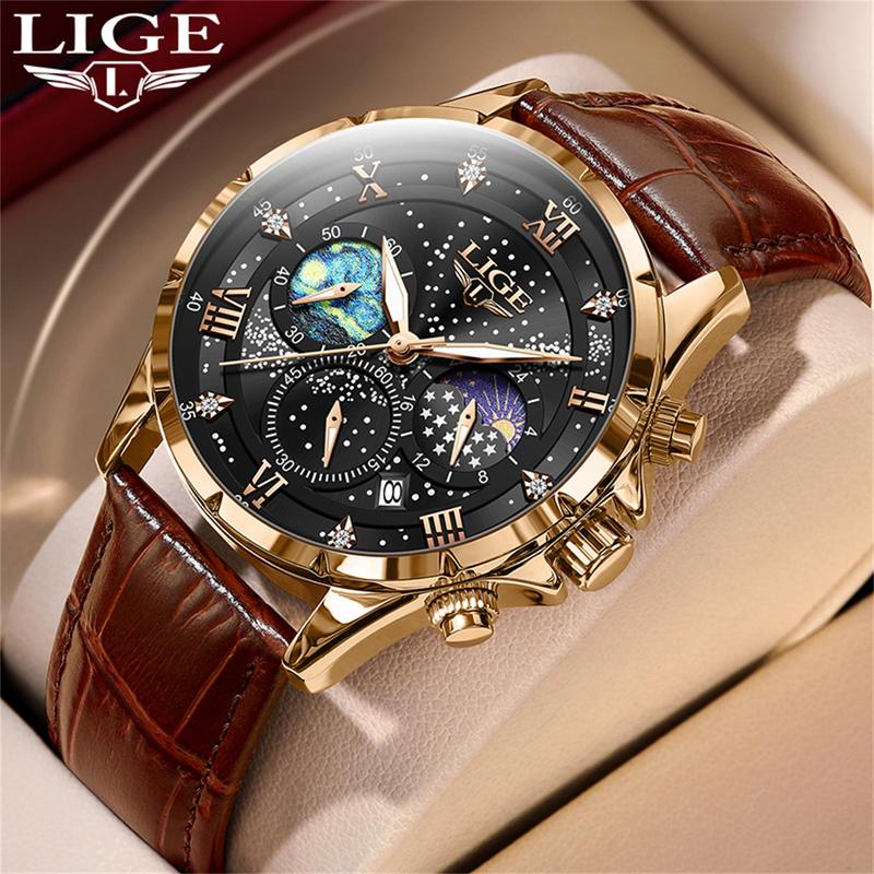 LIGE Jam Tangan Lelak Original Watch for men Top Brand Luxury - TikTok ...