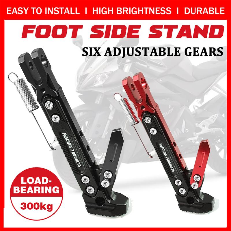 【COD】Motorcycle Side Stand Universal Adjustable Foot Side Support ...
