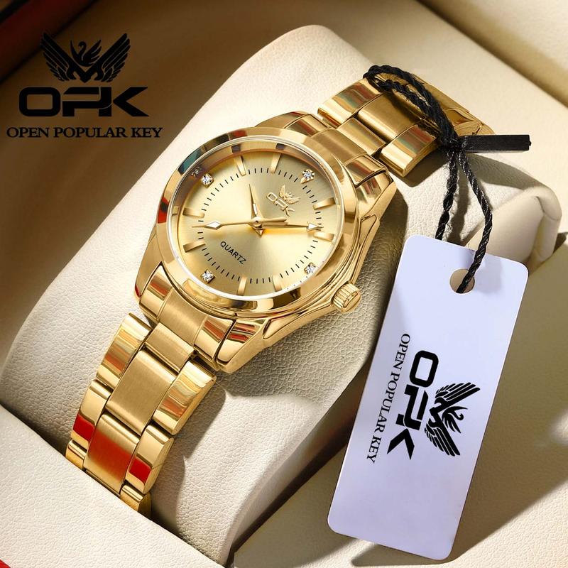 OPK Watch For Woman Waterproof Original Stainless Steel Quartz - TikTok ...