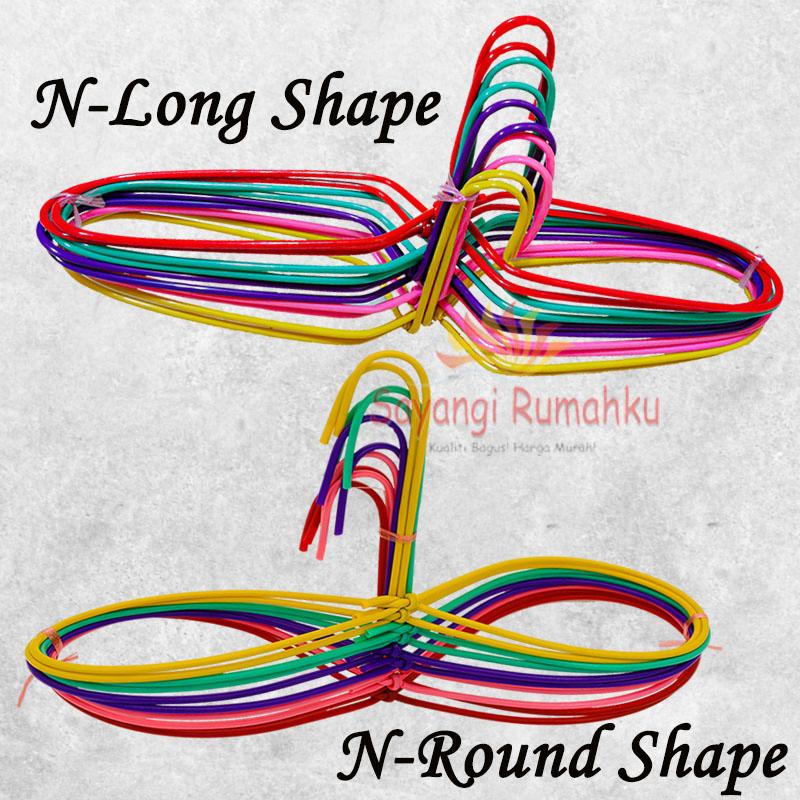 10PCS PVC Wrap Hanger / 8 Shape Drying Clothers /Clother Hanger ...