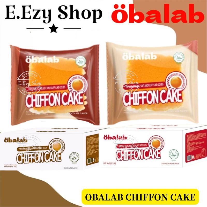OBALAB CHIFFON CAKE 60G SALTY SOY MILK / CHOCOLATE - TikTok Shop Malaysia