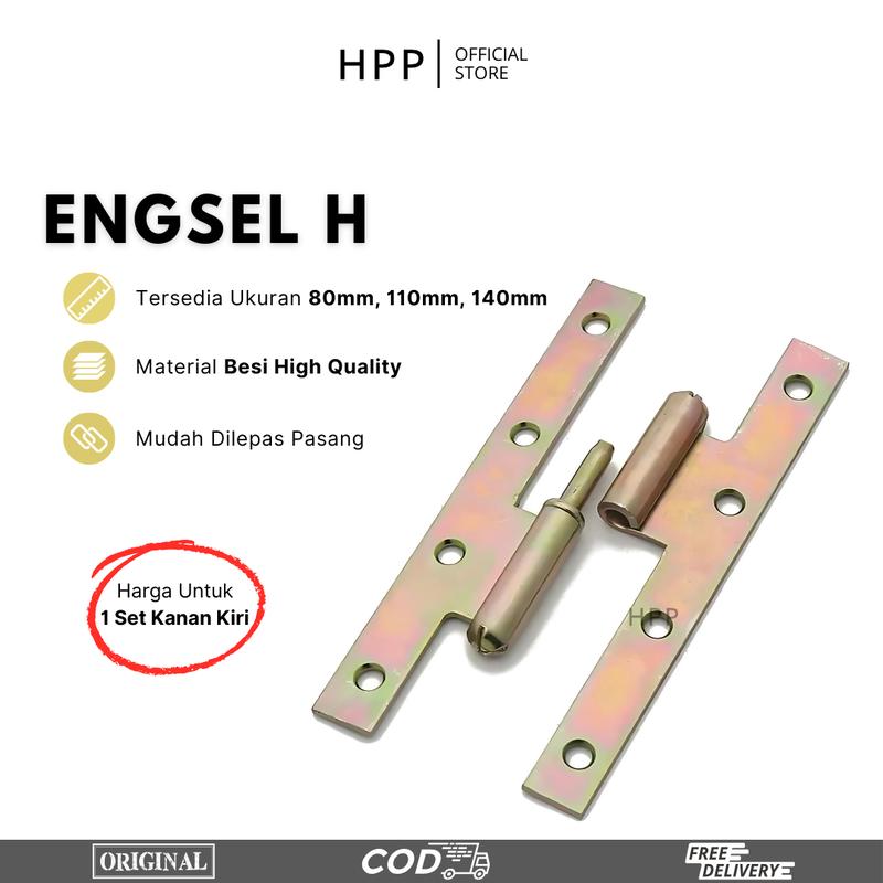 HPP Engsel H Lepas Pasang / 1 Set Kanan Kiri Engsel Pintu Lemari ...