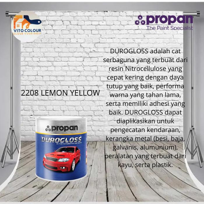 Jual PROPAN CAT DUCO DUROGLOS DOF (2208 LEMON YELLOW) - Jakarta Barat ...