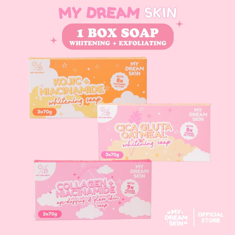 1 BOX INTENSE WHITENING SOAP | KOJIC+NIACINAMIDE SOAP/CICA GLUTA ...