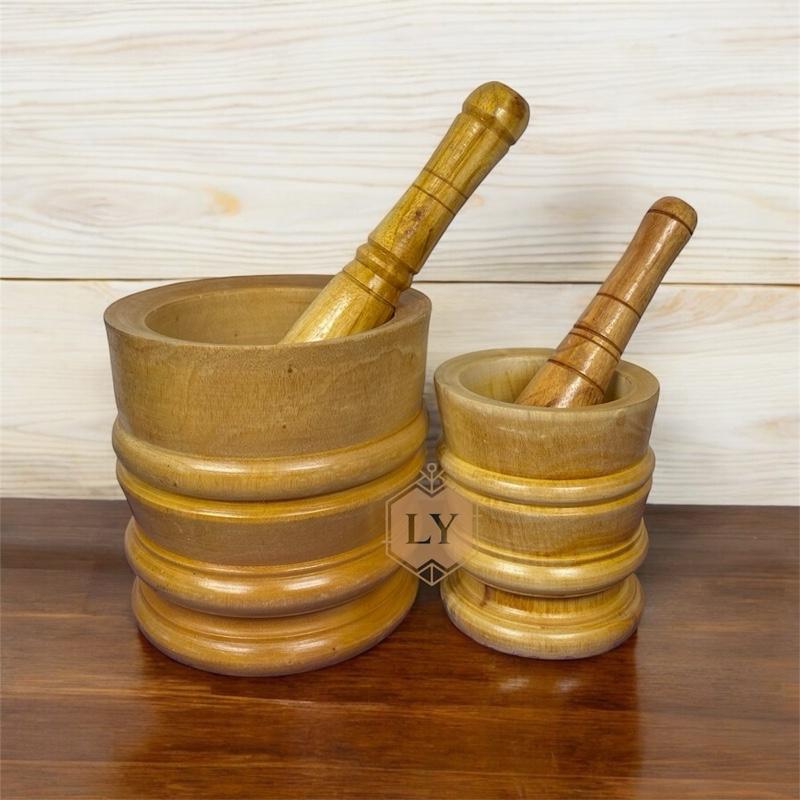 LUMPANG KAYU / LESUNG KAYU ALAT TUMBUK BUMBU. KAYU MAHONI. BESAR - Shop ...
